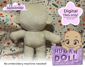 Chibi Human Plush Base Version 1 PDF Sewing Pattern - Etsy
