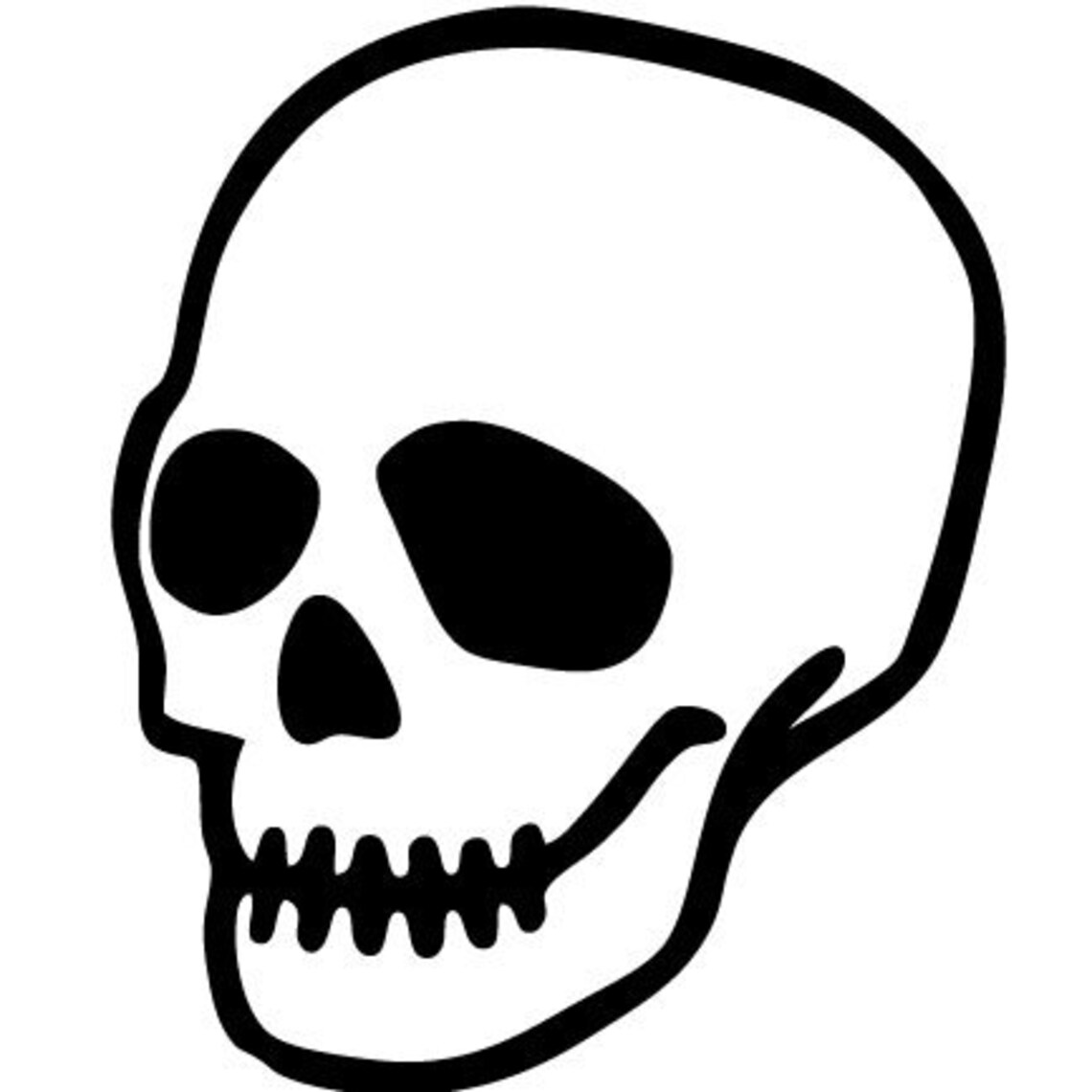 Skull Vinyl Sticker / Creepy Sticker / Many Colors and Sizes - Etsy