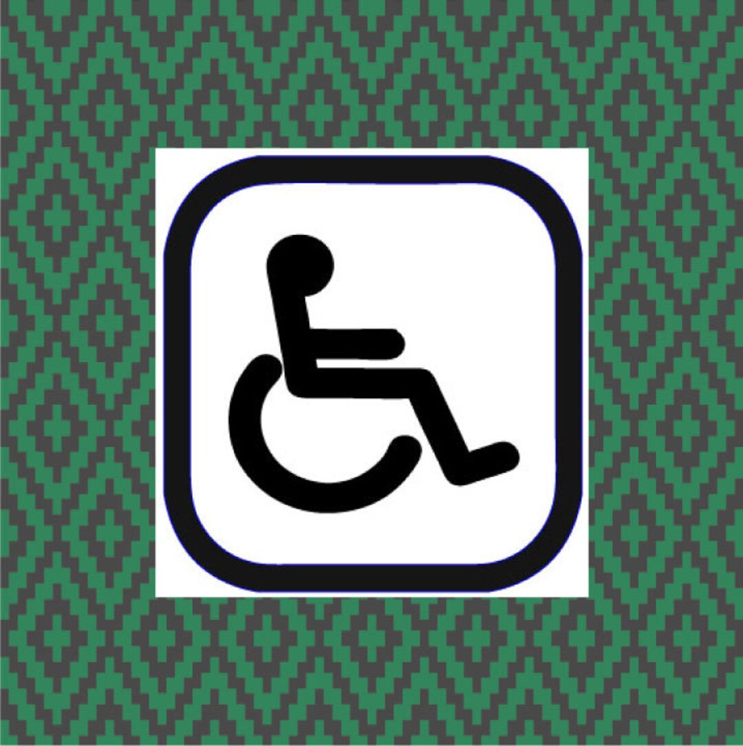 Handicap Logo Vinyl Sticker / Many Colors and Sizes to Choose From ...