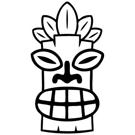 Tiki Vinyl Stickers / Many Colors Sizes and Styles to Choose From ...