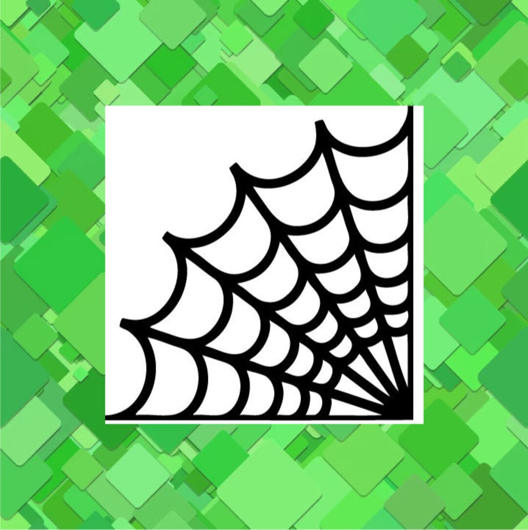 Spider Web Vinyl Sticker / Creepy Sticker / Many Colors and Sizes to ...