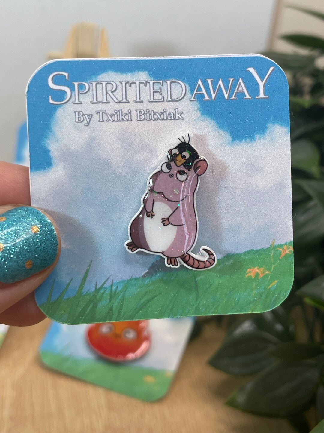 Studio Ghibli Magpie and Bo Pin Handmade With Magic Plastic - Etsy