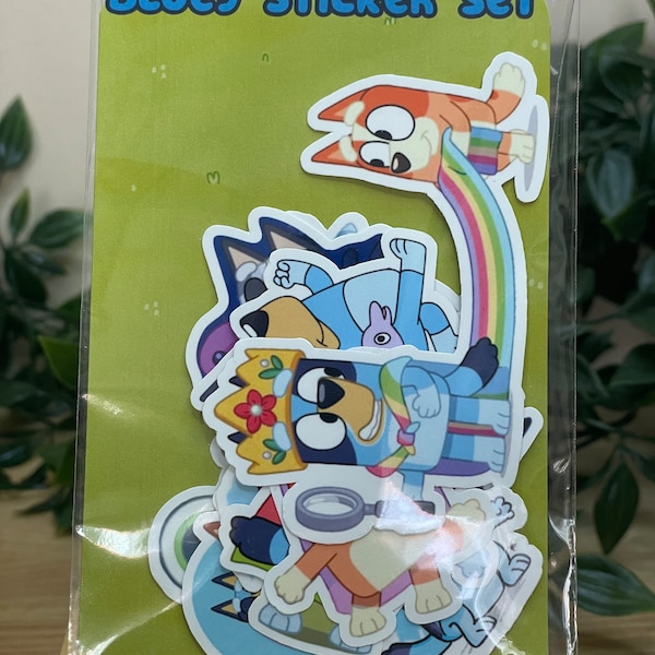 Bluey Tooth Fairy Stickers - Etsy Australia