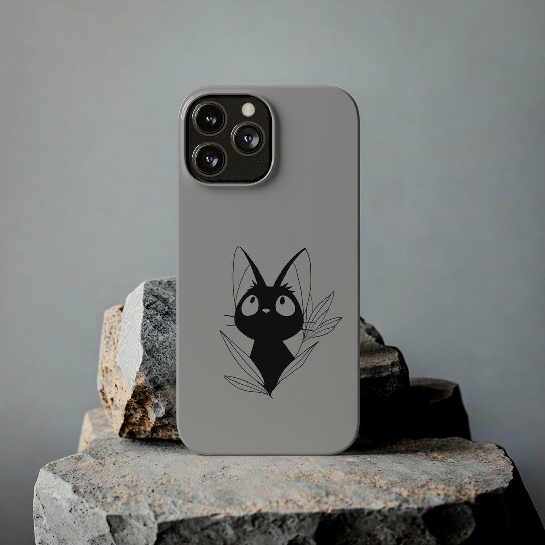 Thin Protective Case for iPhone of the Iconic Cat Jiji From the Ghibli ...