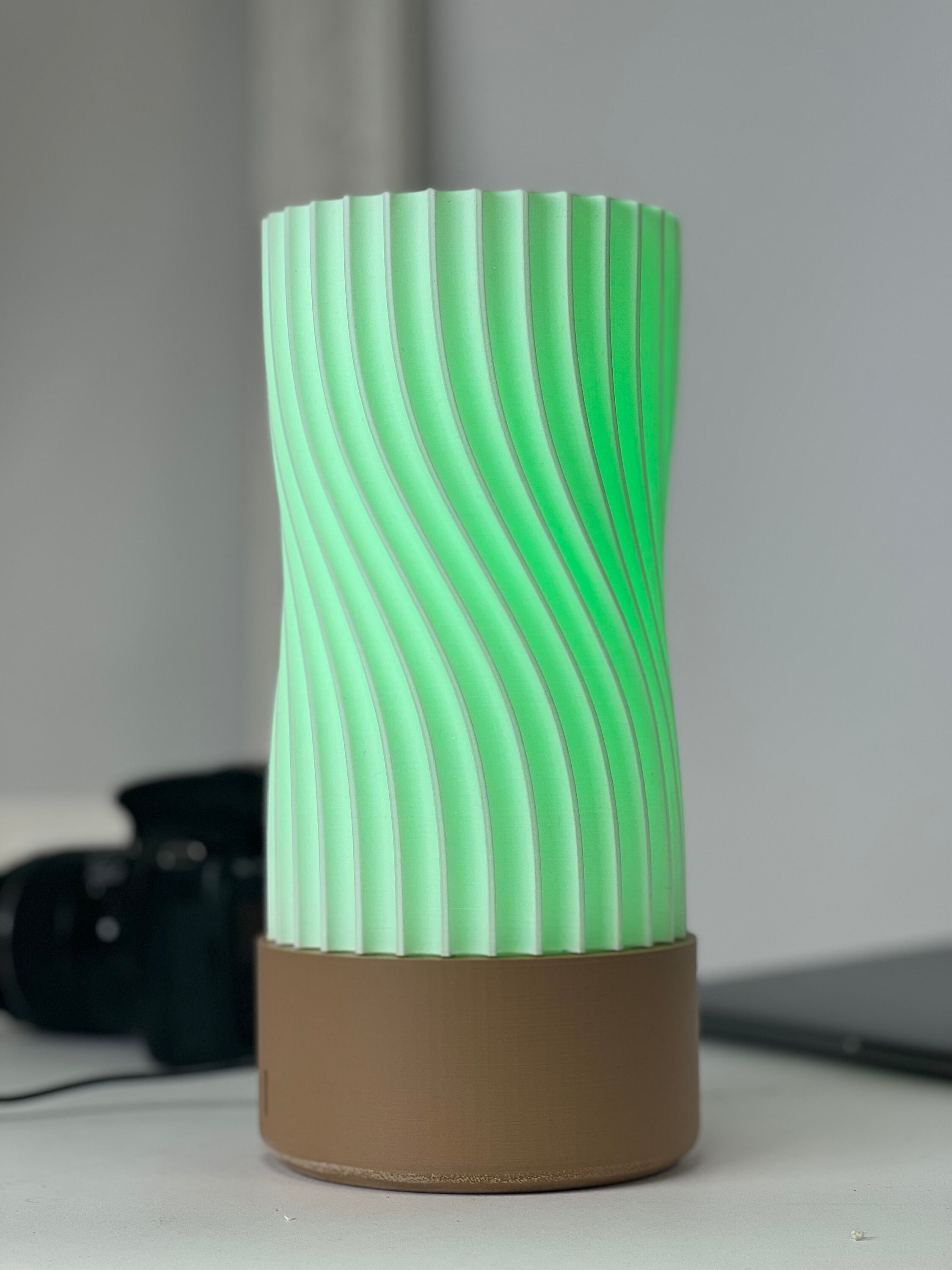 Geometrically Shaped Table Night Lamp. Custom Designed and 3D Printed ...
