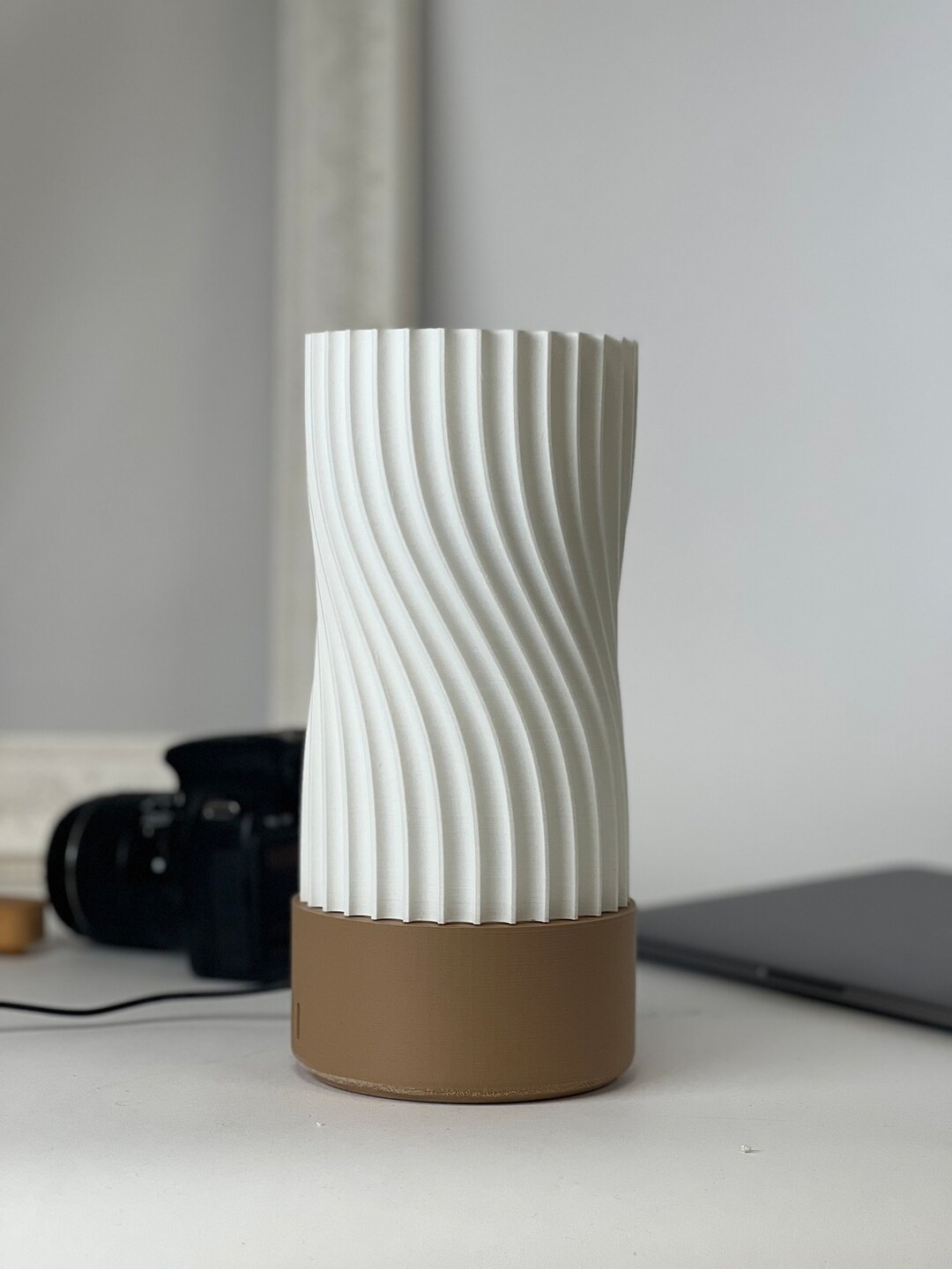 Geometrically Shaped Table Night Lamp. Custom Designed and 3D Printed ...