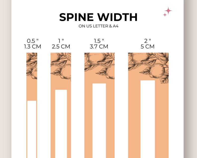 Printable Blank Binder Spines in 8.5x11 & A4 | Minimalist Recipe Book ...