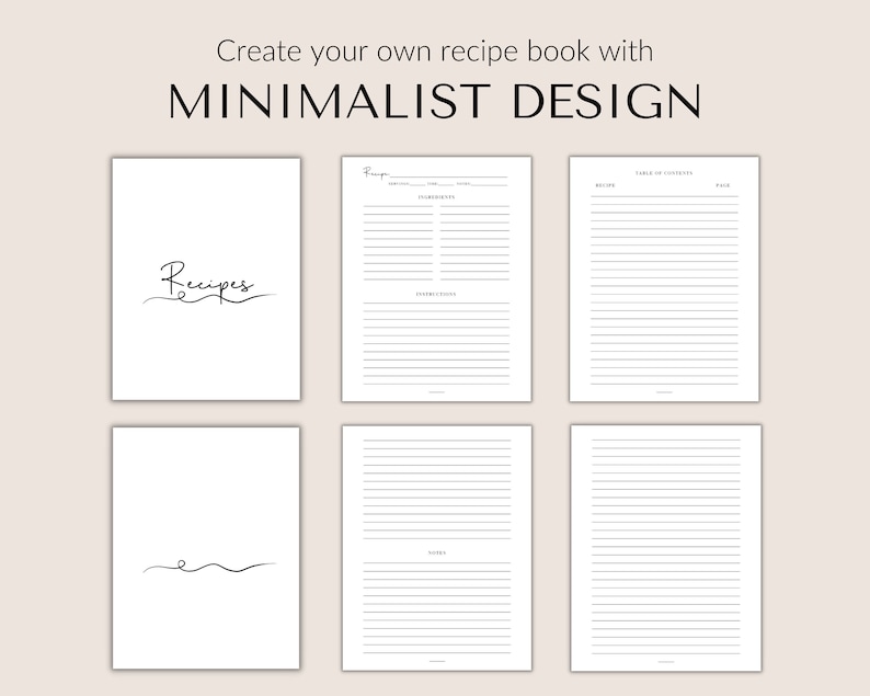 Printable Recipe Template | Recipe Book Template | Printable Recipe ...