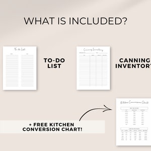 Printable Canning Journal | Canning Inventory Sheet for Your Kitchen ...