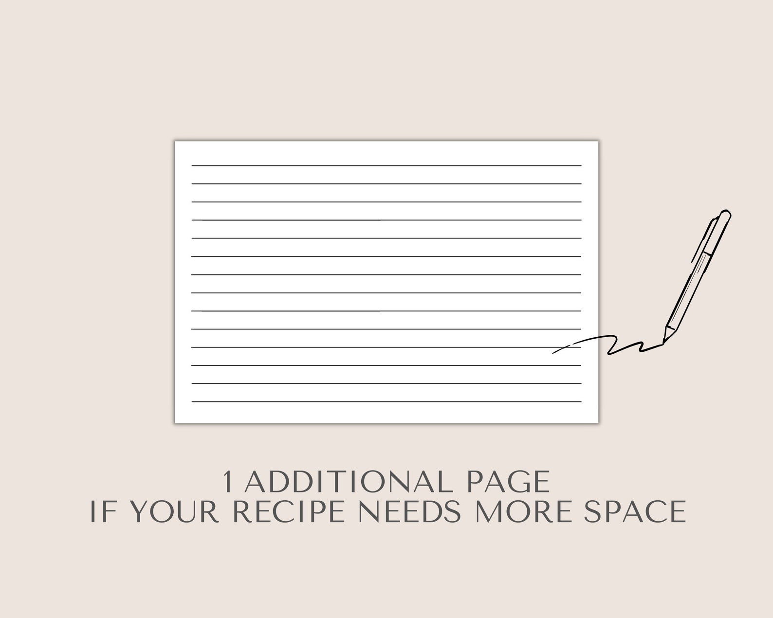 Printable Recipe Cards | Recipe Card Template for Your Recipe Box or ...