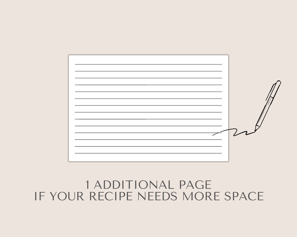 Printable Recipe Cards | Recipe Card Template for Your Recipe Cards ...