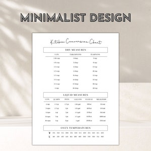 Printable Conversion Chart | Kitchen Conversion Chart | Measuring Chart ...