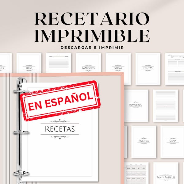 Spanish Binder Cover - Etsy