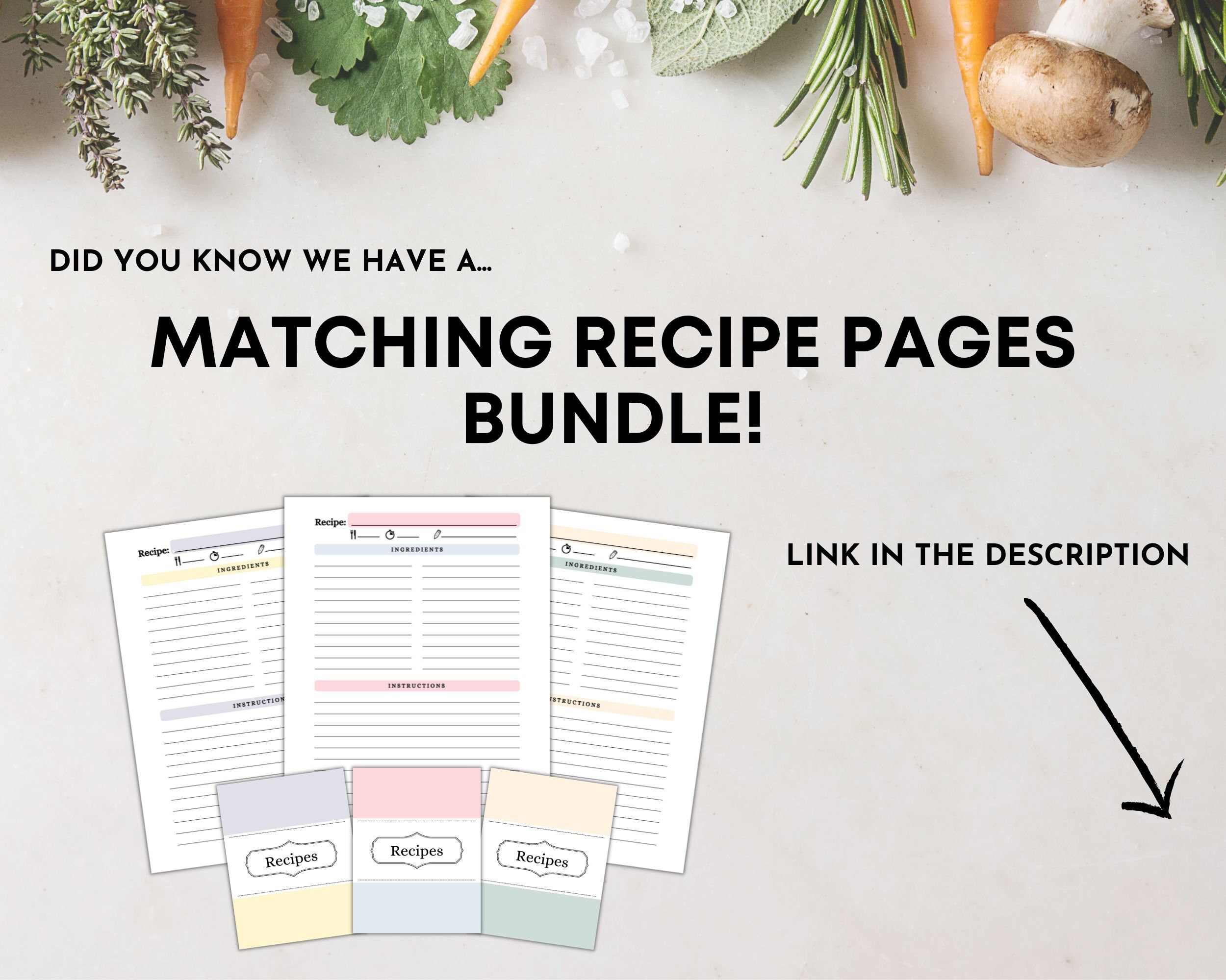 Printable Recipe Cards | Recipe Card Template for Your Recipe Cards ...