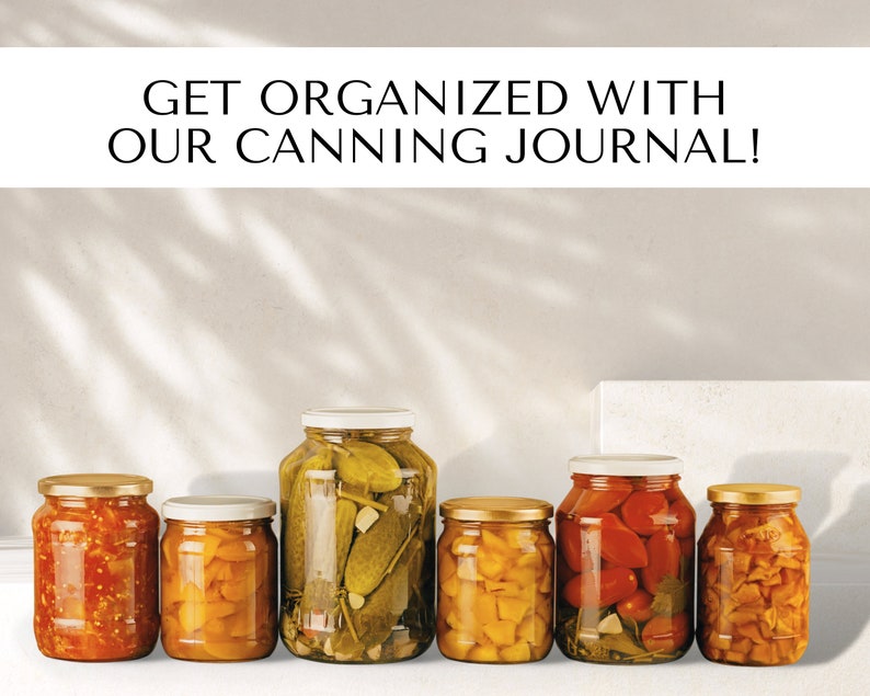 Printable Canning Journal Canning Inventory Sheet for Your Kitchen ...