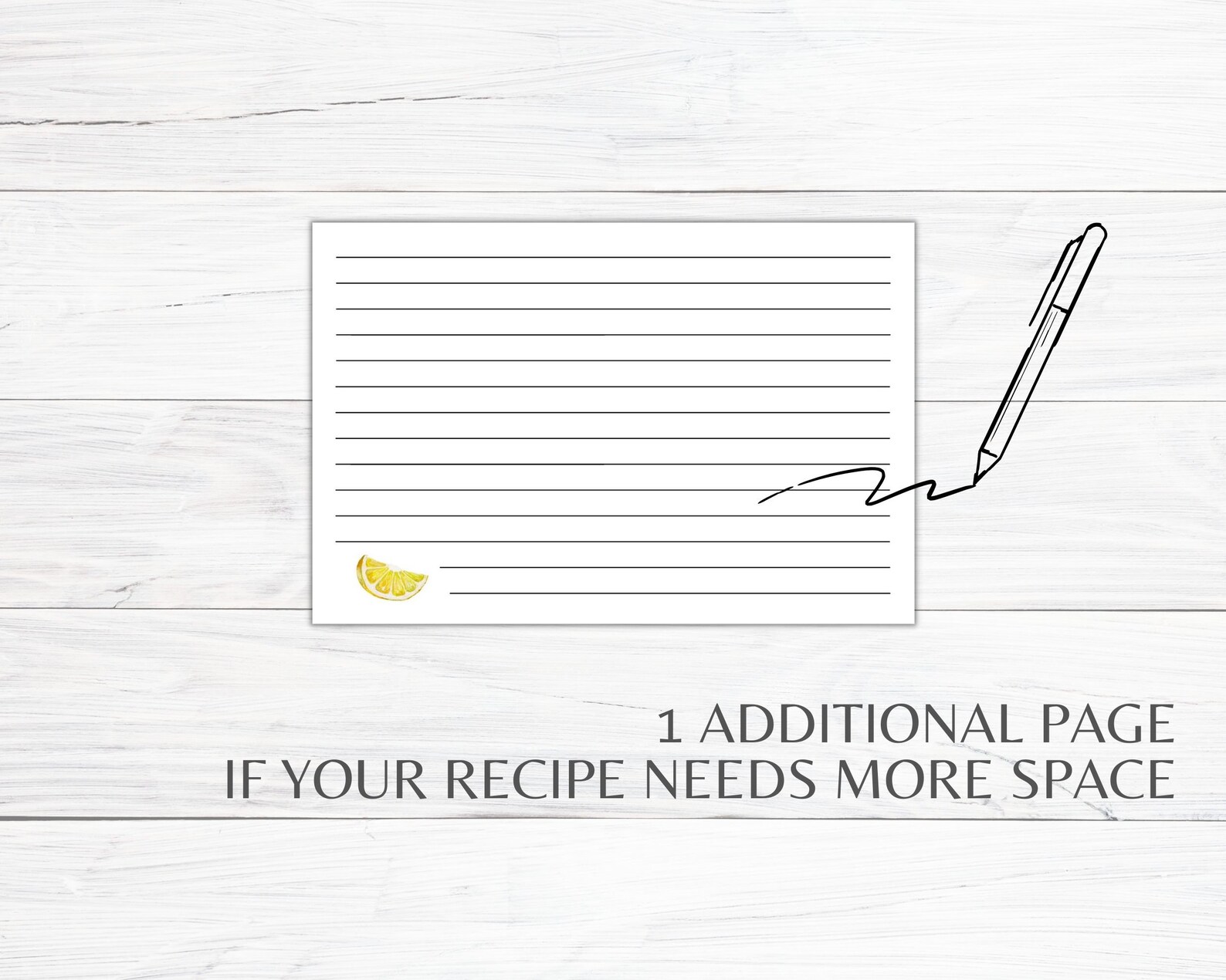 Printable Recipe Cards for Recipe Box Recipe Card Template - Etsy