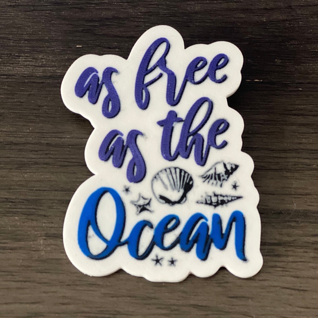 As Free as the Ocean Bogg Bag Tag, Gift for Beach Lover - Etsy