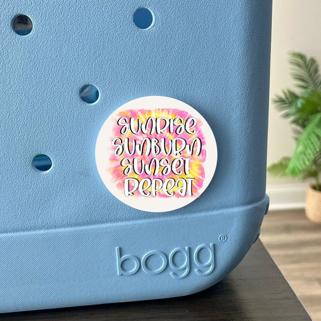 Sunrise Sunburn Sunset Repeat Bag Tag - Custom Bag Charms - Etsy