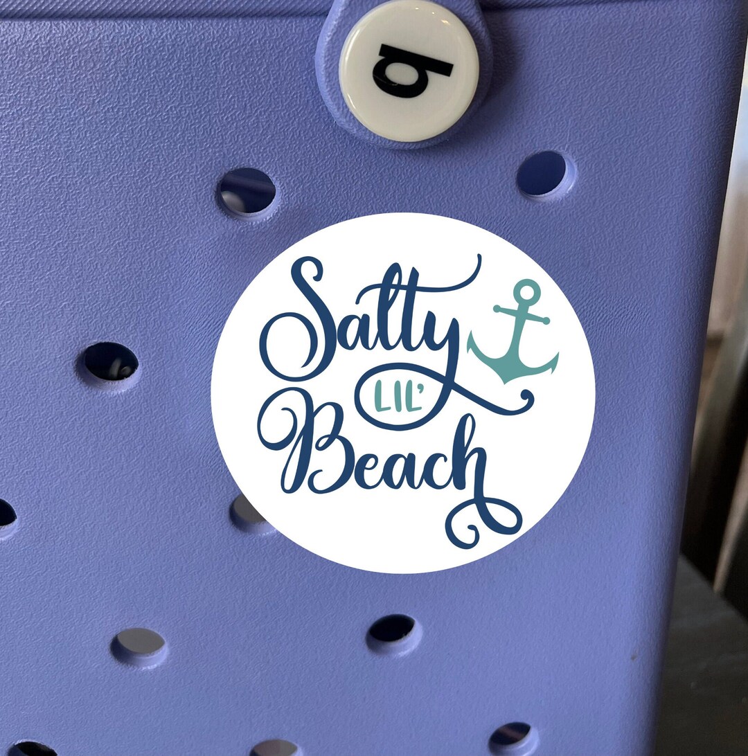 Salty Little Beach Bag Tag - Coastal Vibes Accessory for Beach Lovers ...