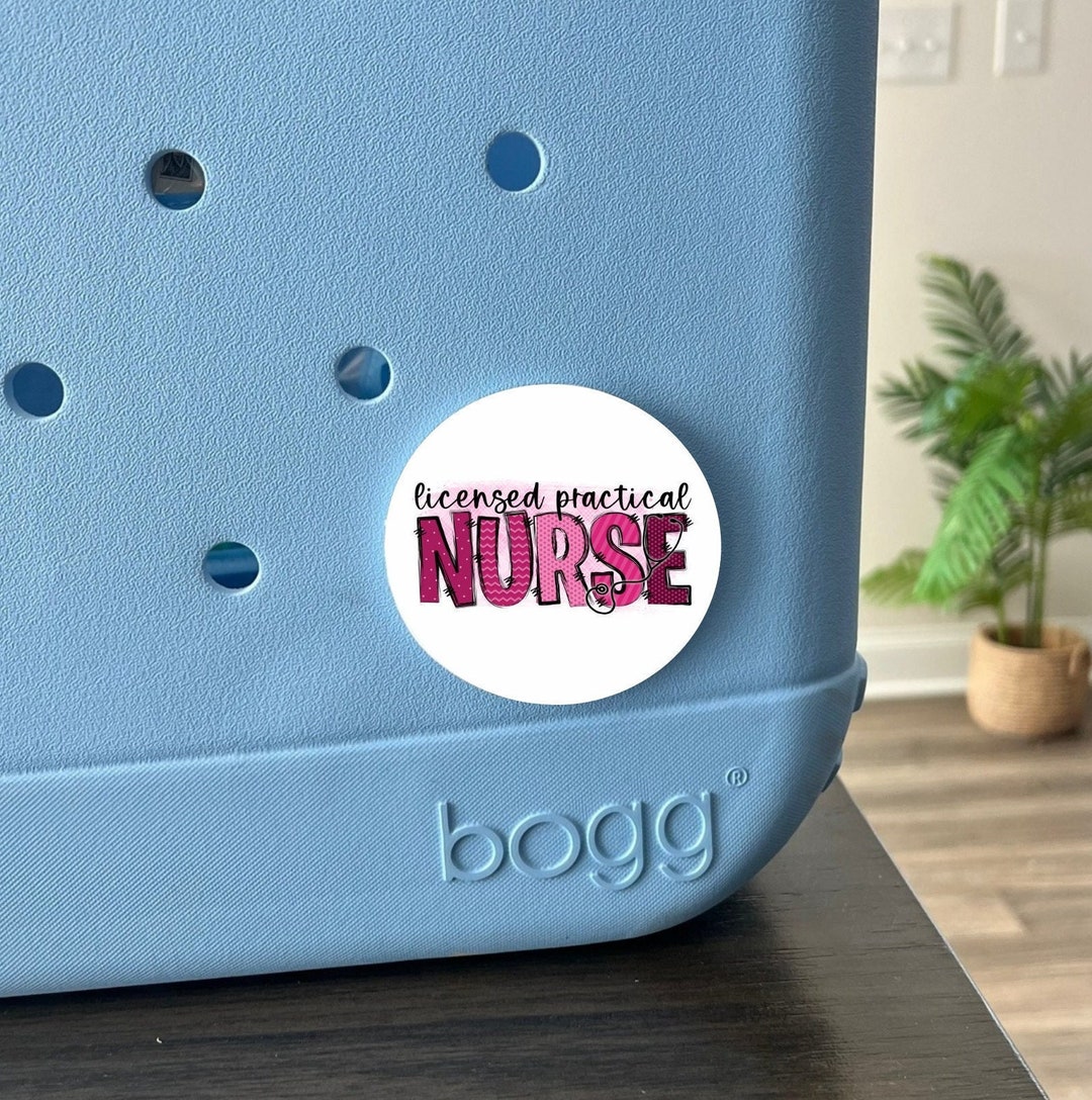LPN Nurse Bogg Bag Tag, Pink Ombre, Nurse Graduation Gift - Etsy