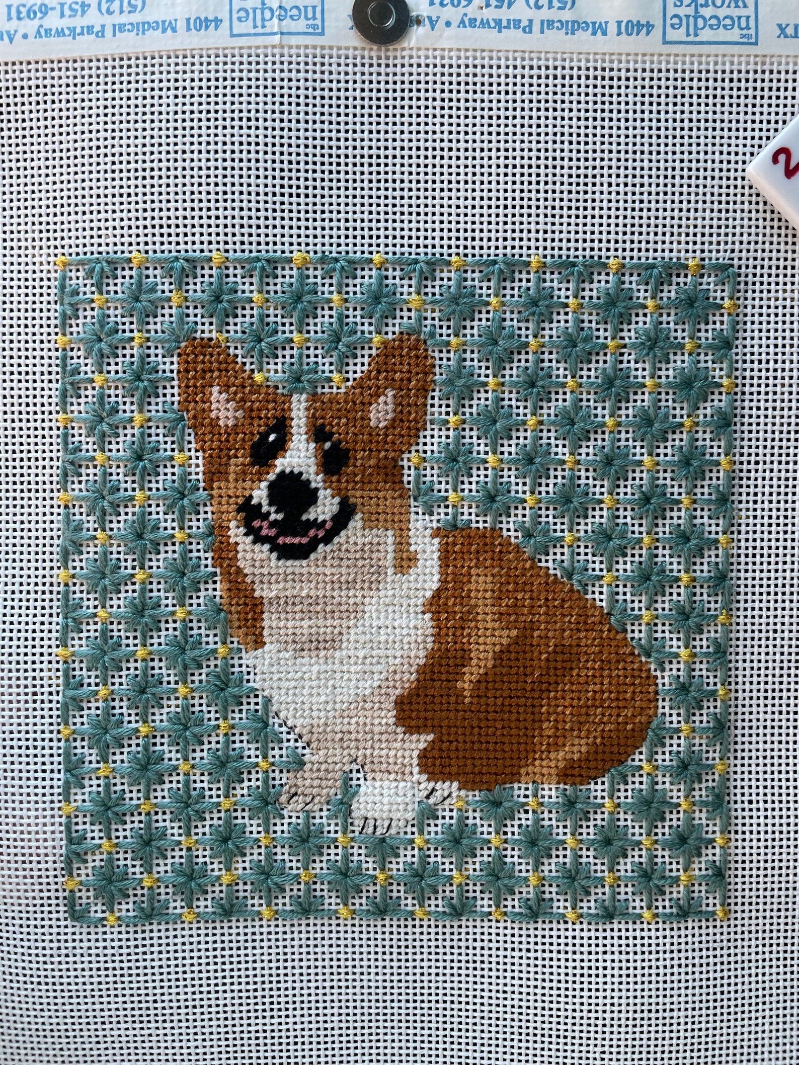 Custom Dog Needlepoint Canvas - Etsy