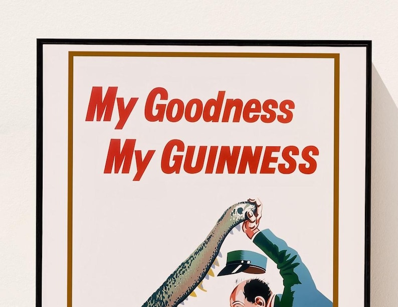 My Goodness My Guinness Vintage Beer Poster, 1936 Advertisement, Home ...