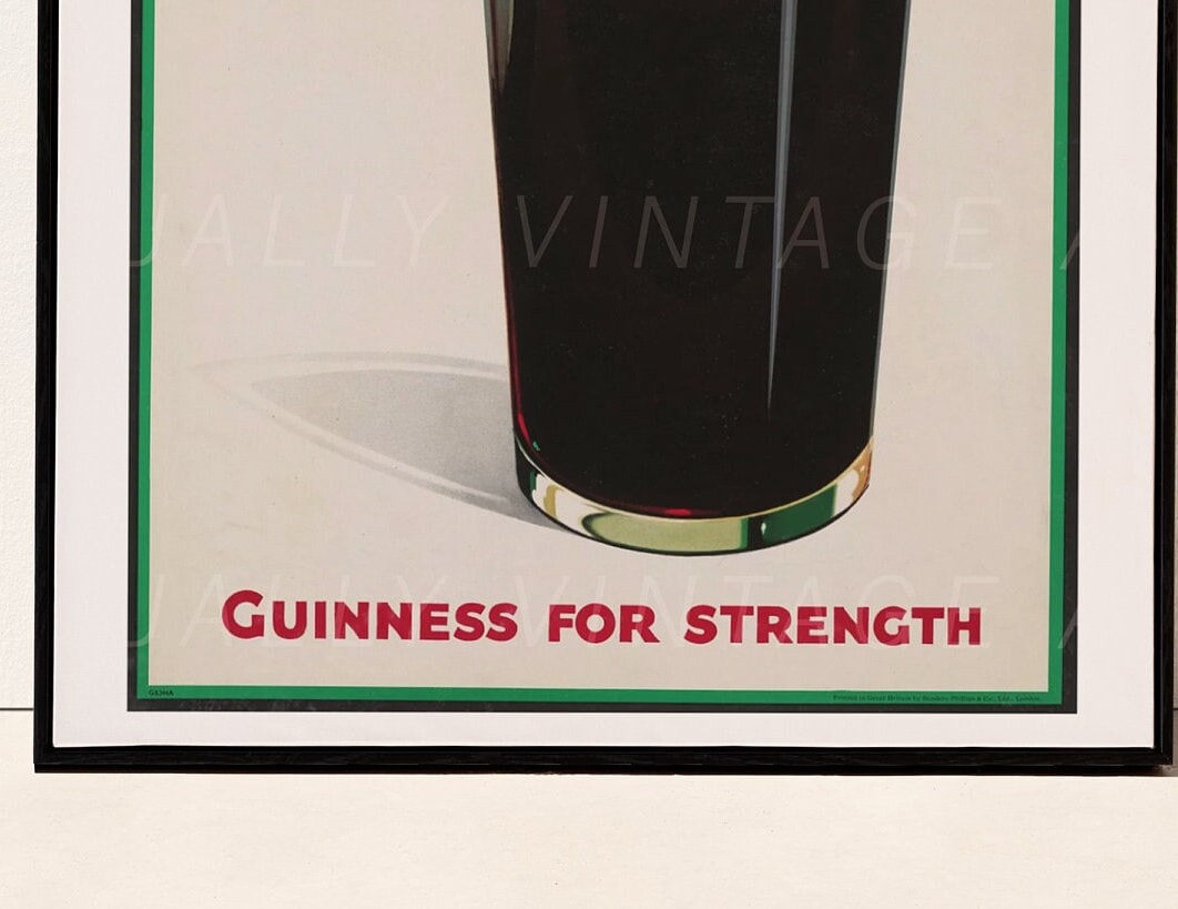 Guinness is Good for You, Guinness for Strength Vintage Beer AD 1920 - Etsy