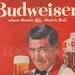 Budweiser Vintage Bar Cart Poster, When There's Life There's Bud, Retro ...