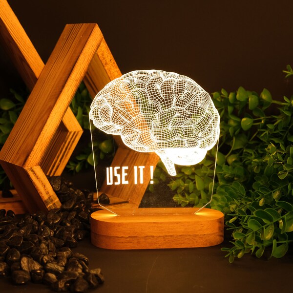 Neon Brain Light - Etsy