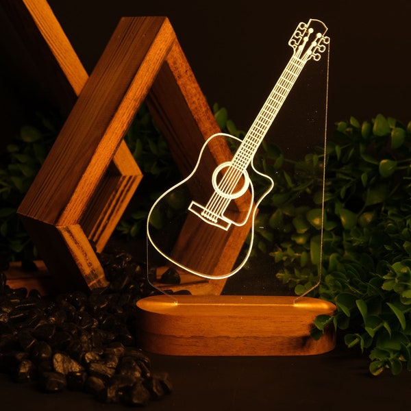 Guitar Lamp - Etsy