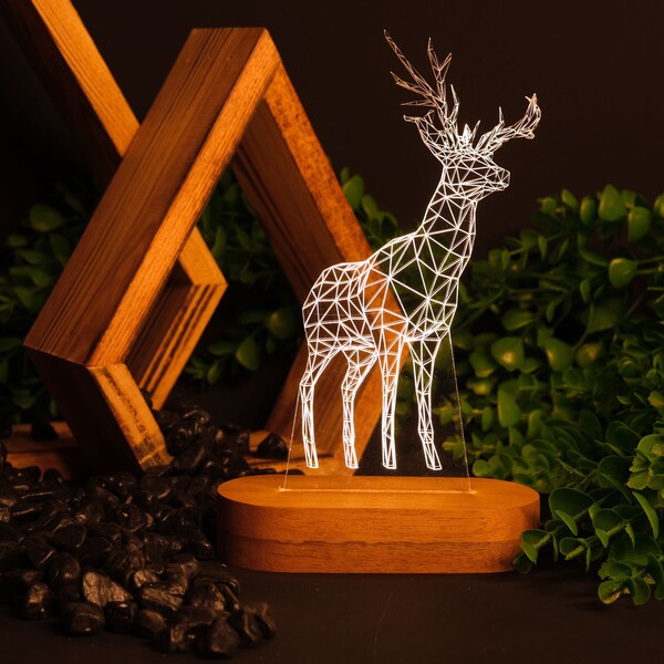 Reindeer Lights - Etsy