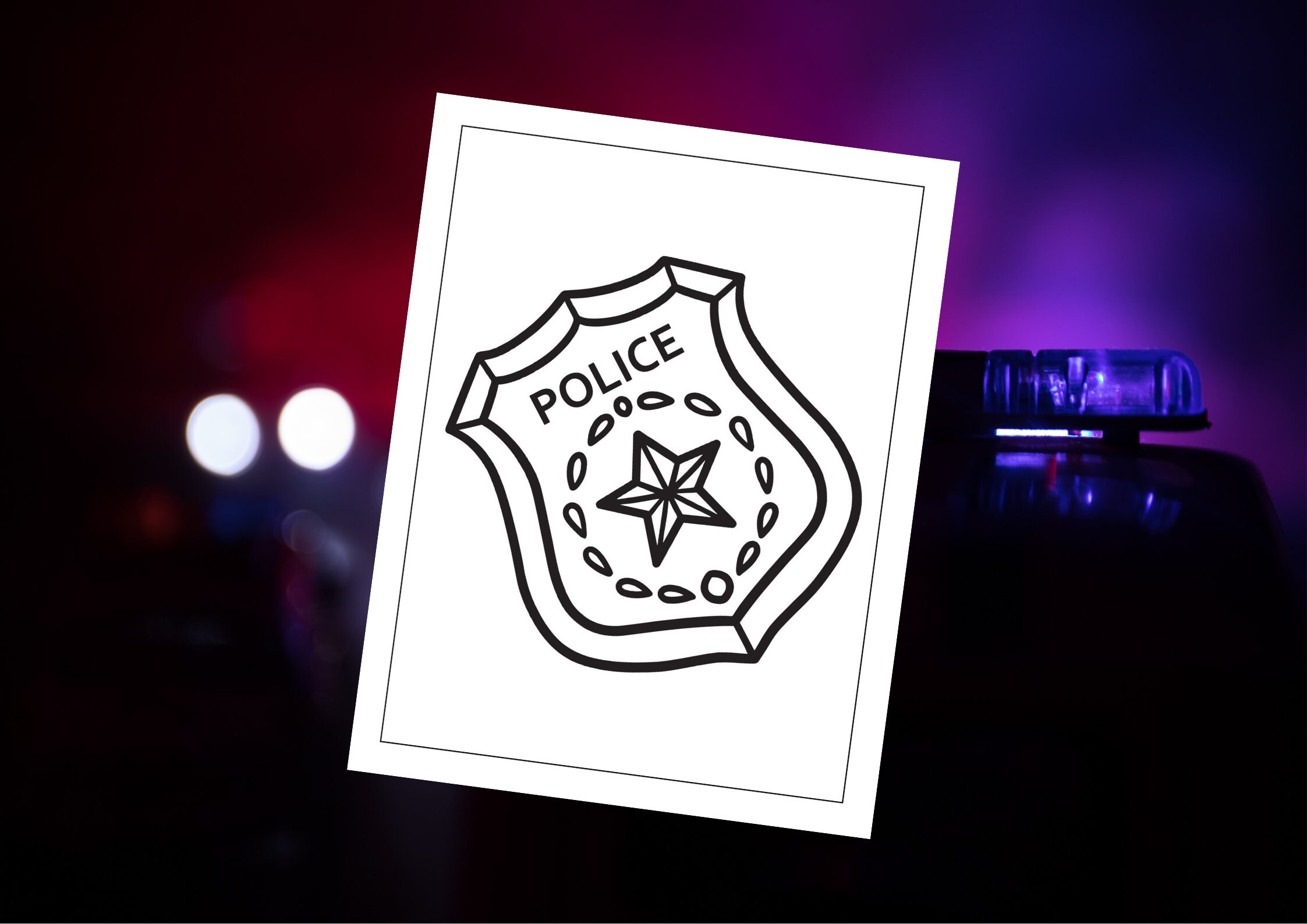 Police Coloring Pages For Kids Boys And Girls Police Etsy Police Coloring Pages For Kids Boys And Girls Police Etsy