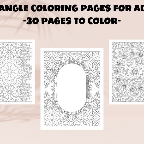 Zentangle Coloring - Etsy