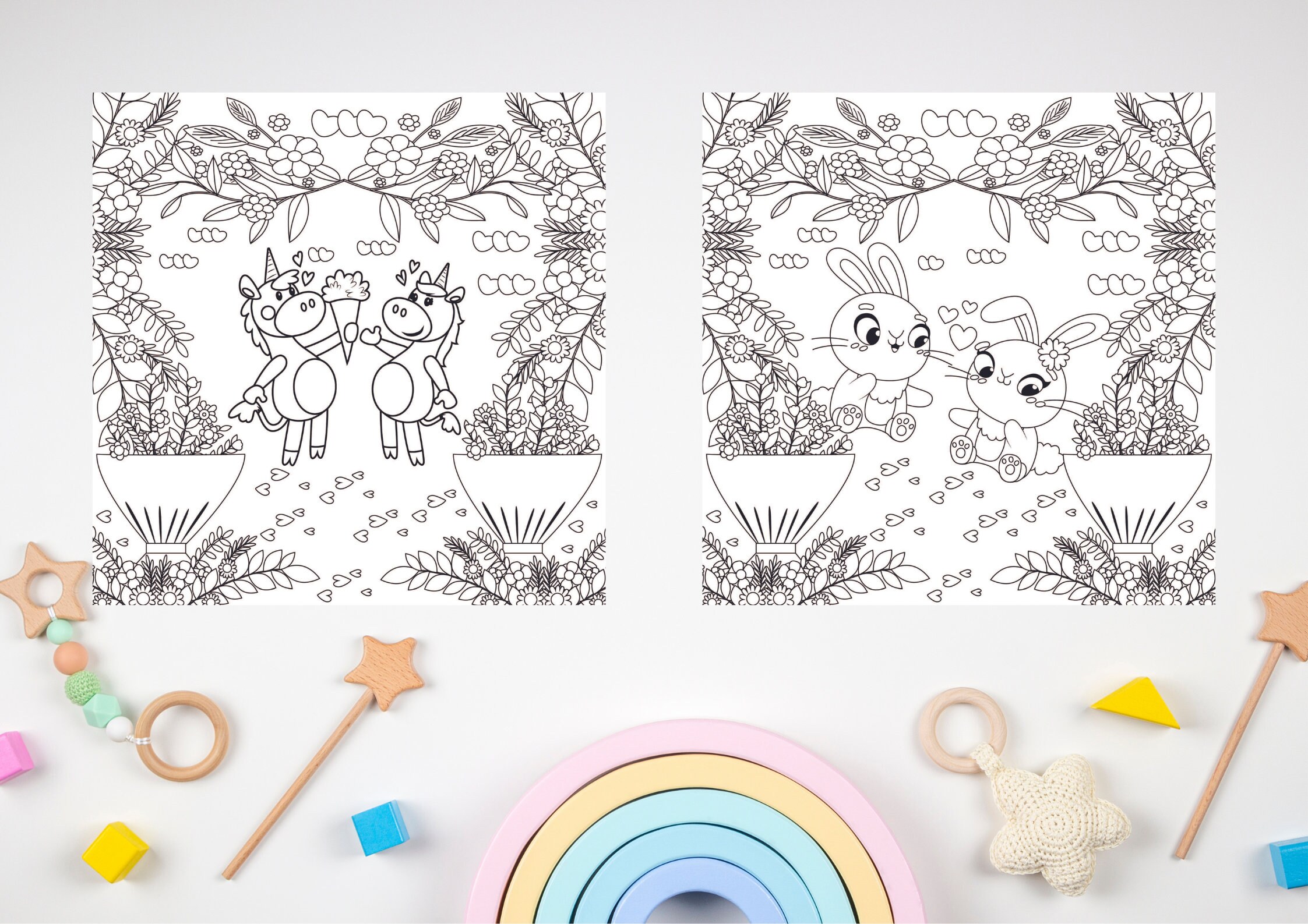 Adorable Things Coloring Pages for Kids Toddlers Boys and - Etsy