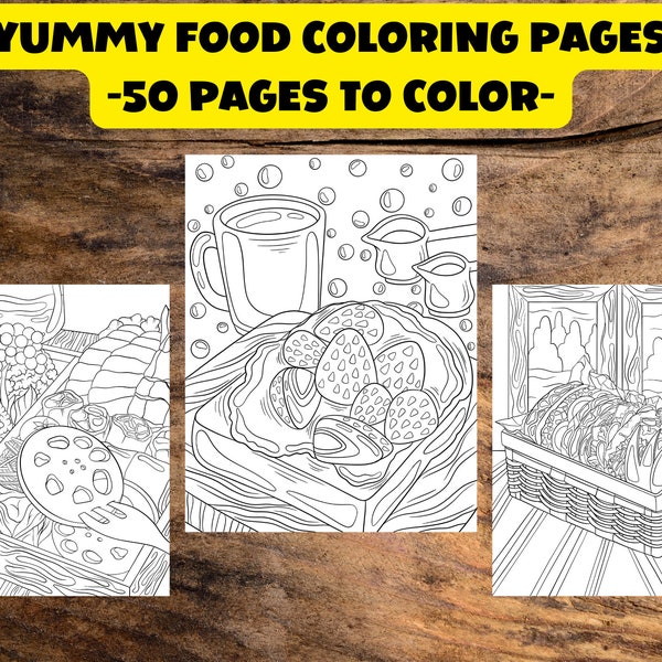 Food Coloring Book - Etsy