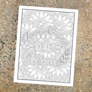 Religious Quotes Coloring Pages, 40 Printable Pages, Simple Coloring ...