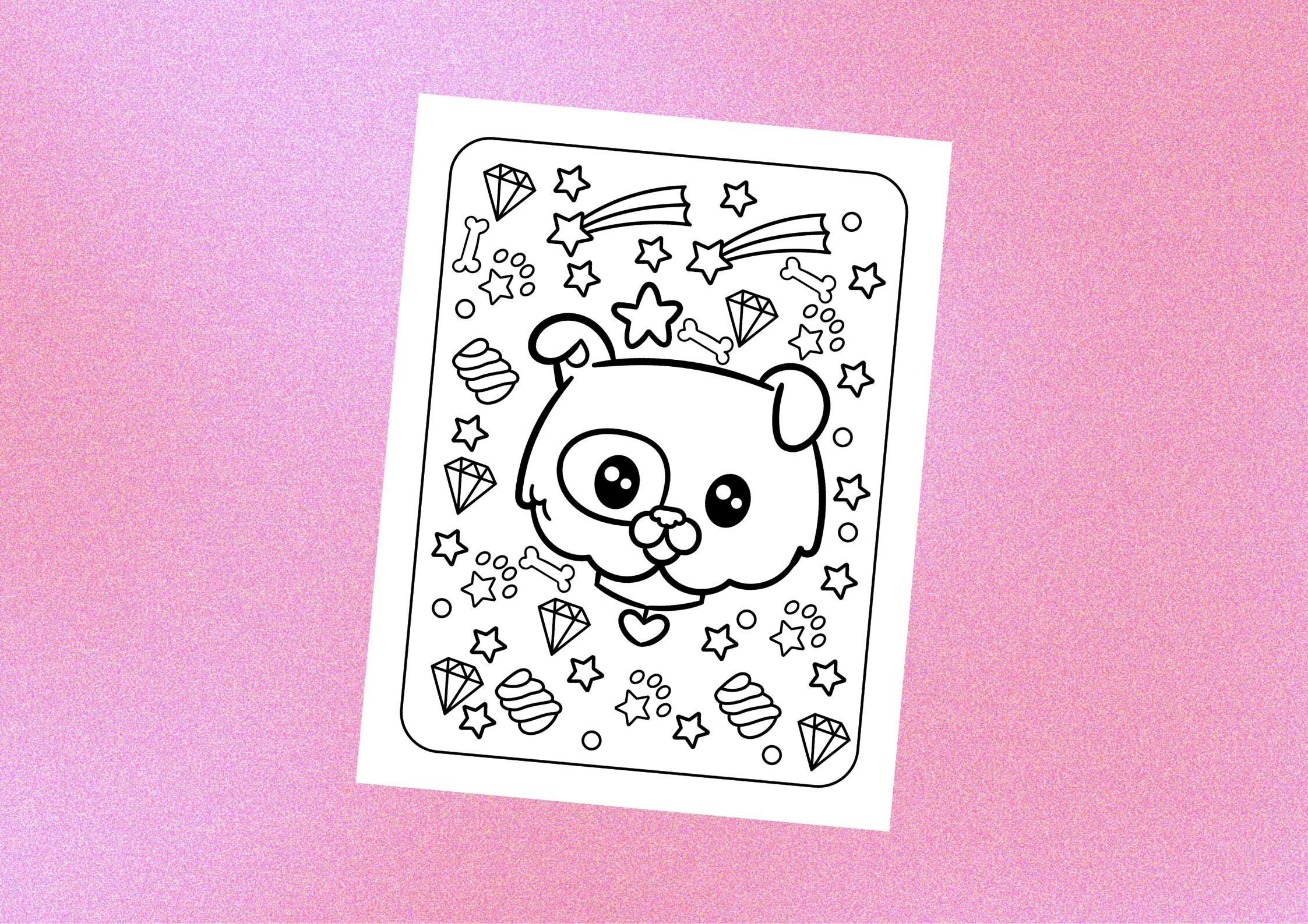 40 Cute Kawaii Coloring Pages for Kids Fun & Cute Kawaii - Etsy Canada