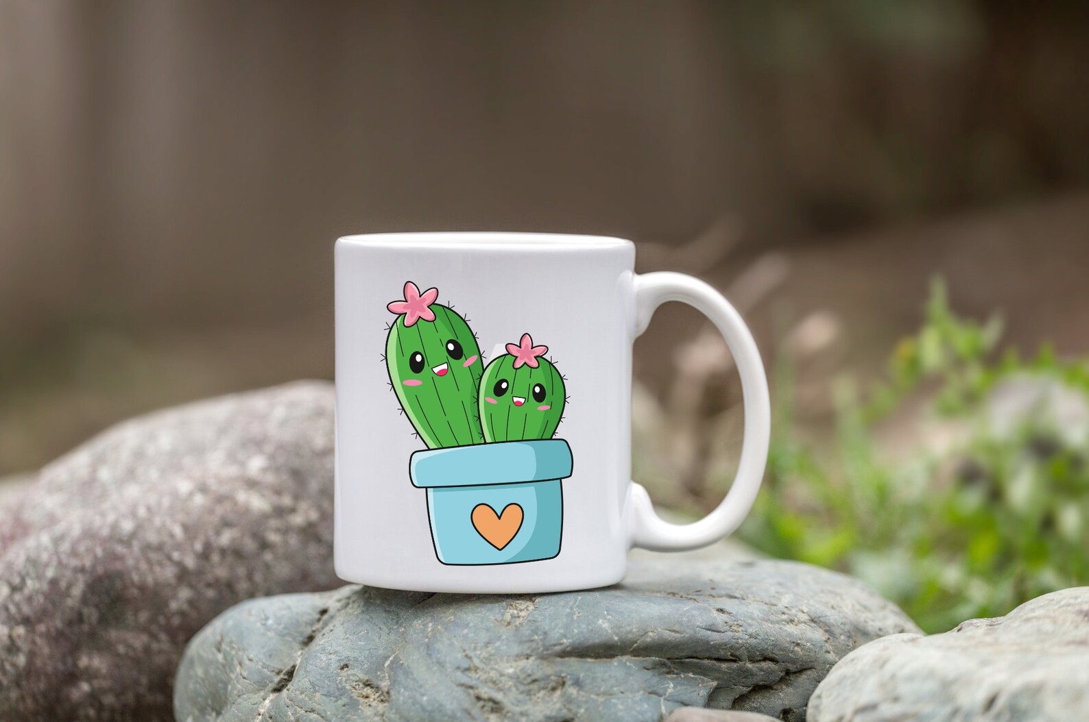 Kawaii Cactus Clipart Set, Succulent Graphics (PNG, SVG - Etsy