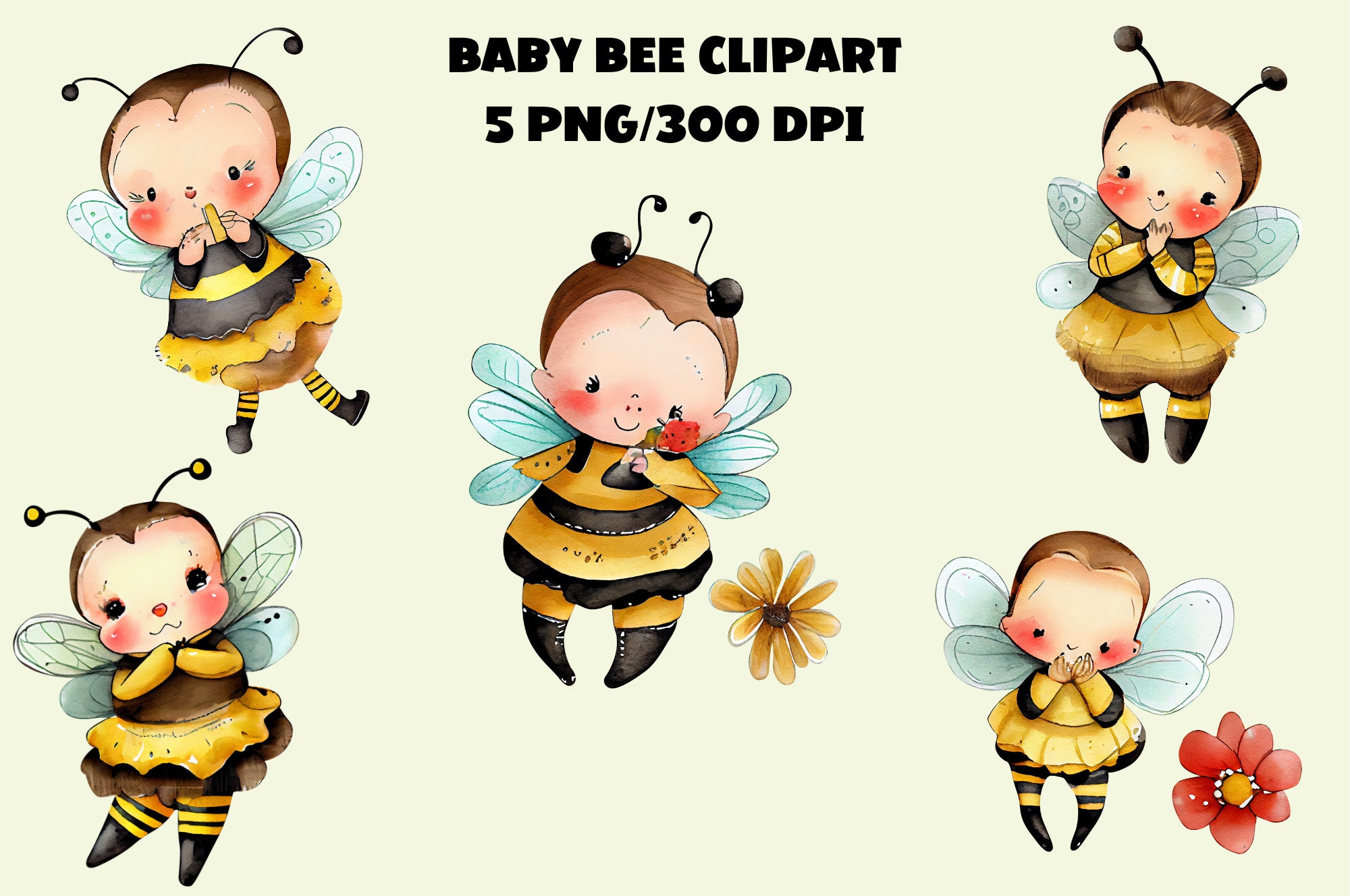 Cute Baby Bee Clipart