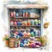Yarn Shop Backgrounds Bundle, 10 Watercolor High Quality Images for ...