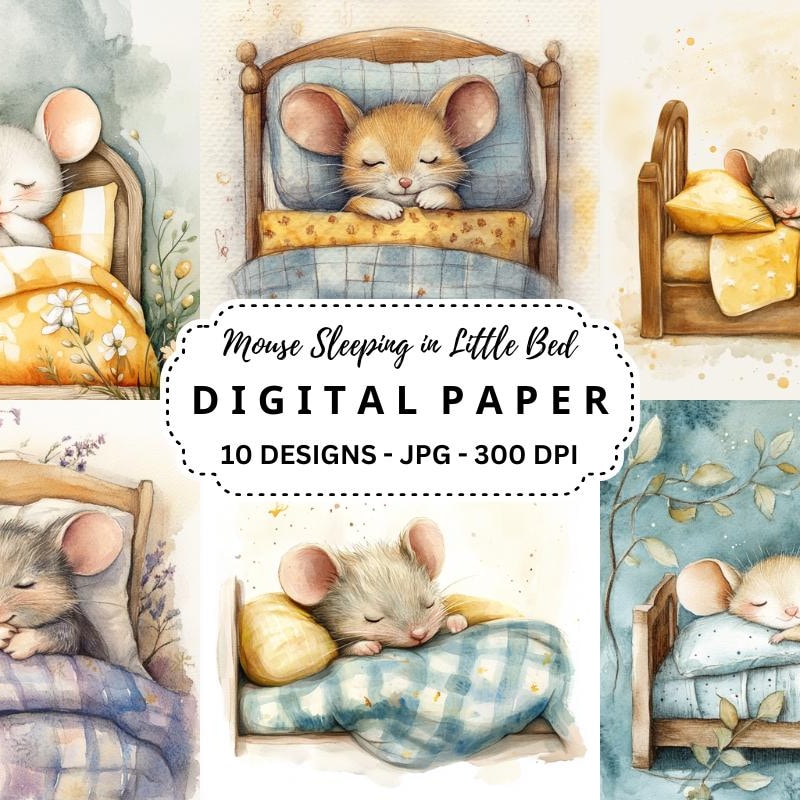 Sleeping Mouse - Etsy