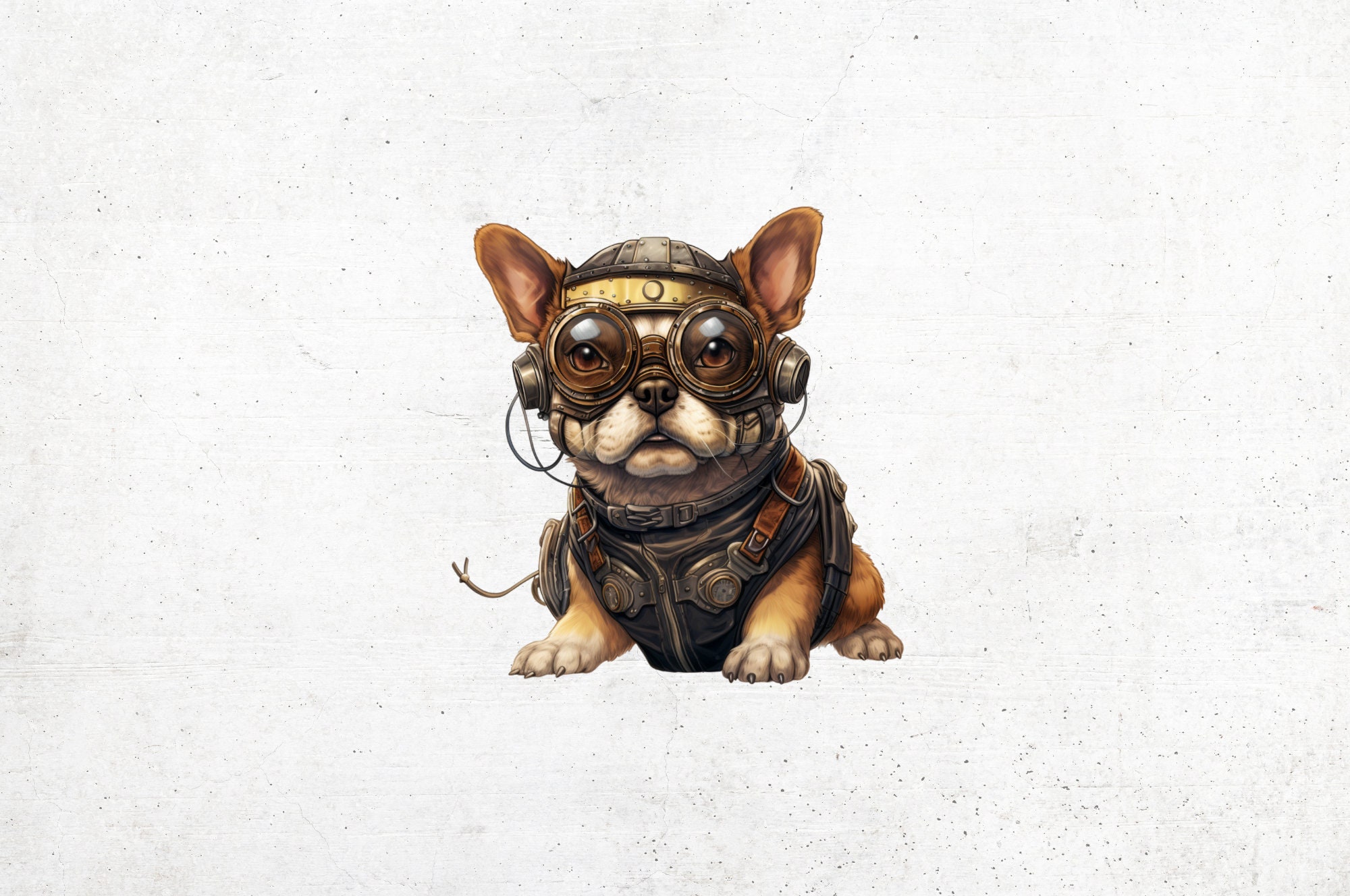Steampunk Dog Clipart Fantasy Dogs PNG Bundle Steampunk - Etsy