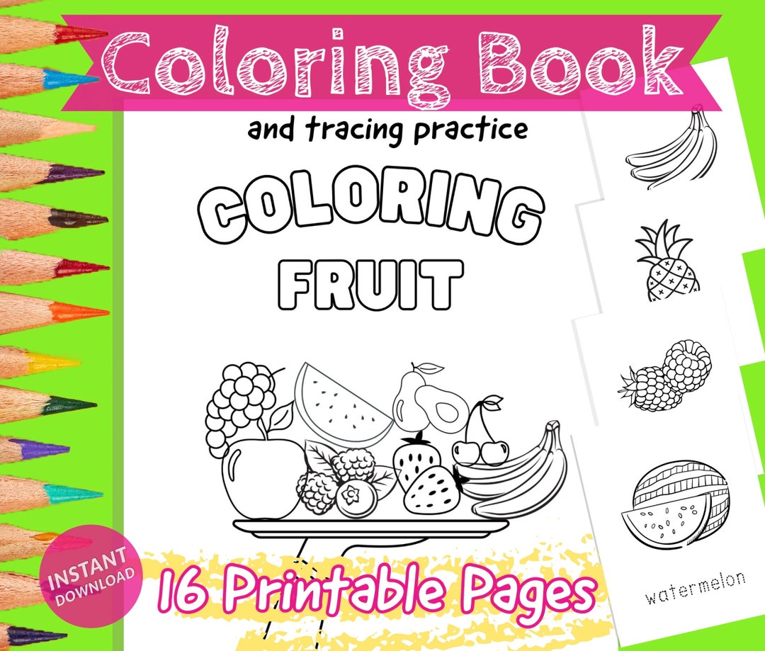 Word Tracing Coloring Book ~ Tracing Practice ~ Kids Fun ~ Homeschool ...