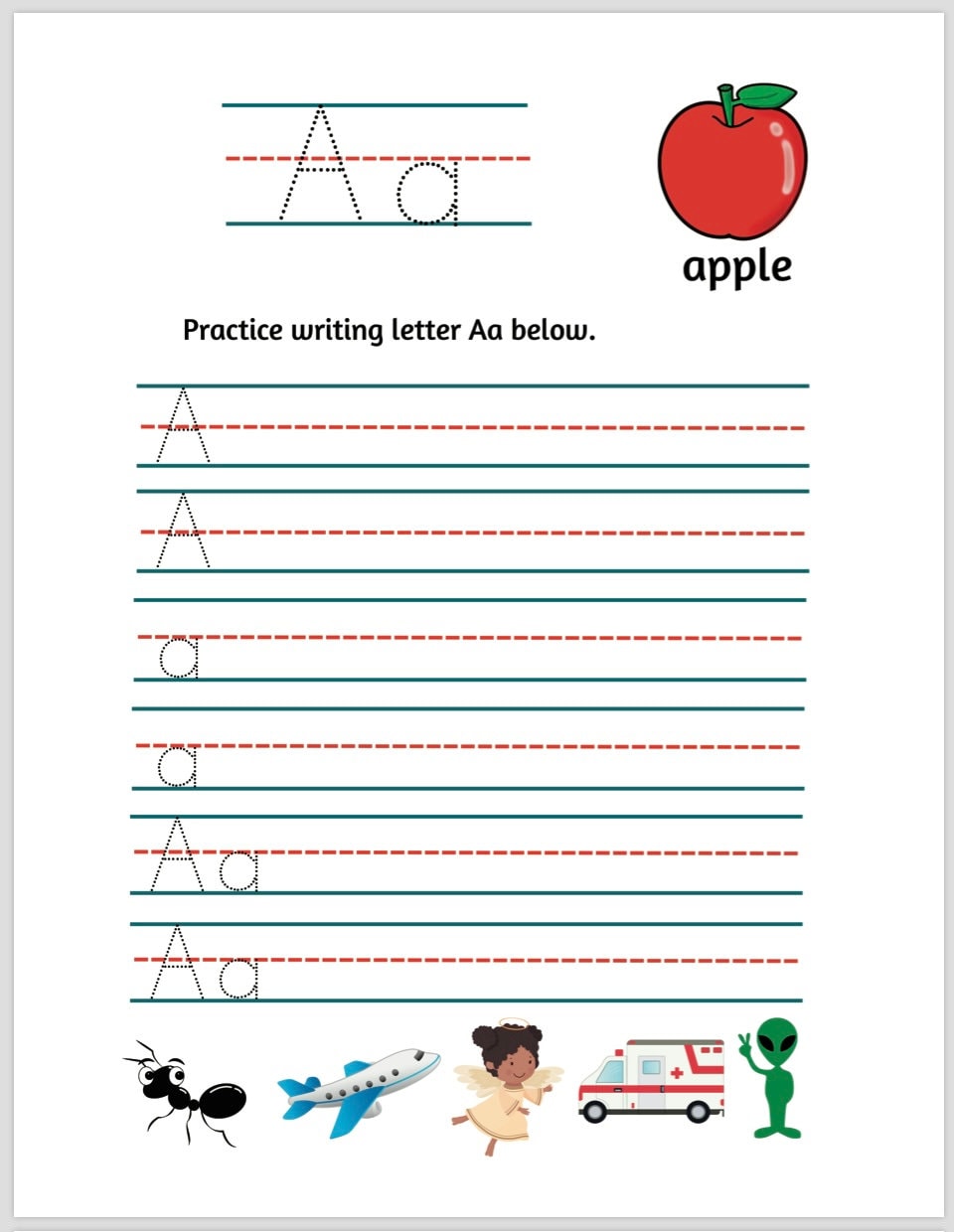 26 Printable Alphabet Tracing Worksheets - Handwriting Practice ...