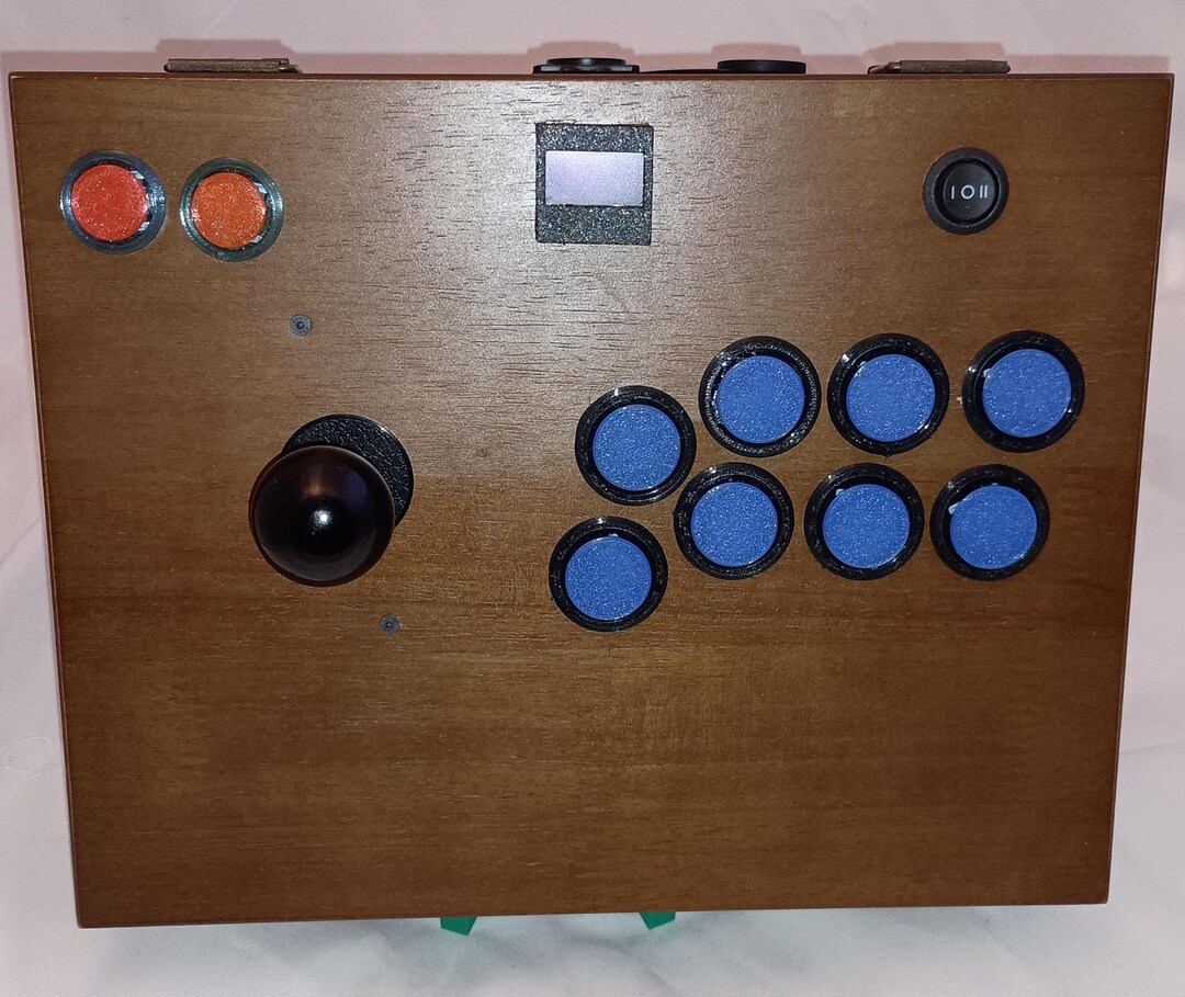 Ready-to-use Treasure Box JLF Arcade Controller W/ 1 Oled Screen Cherry ...