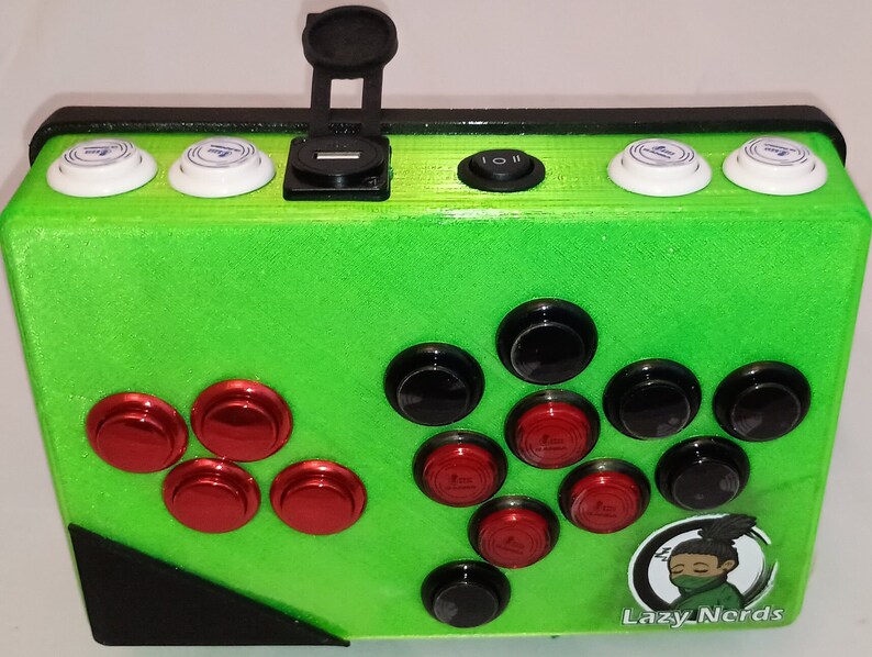 Ready-to-use 3d-printed "the Lazy Box" Lever-less Arcade Controller ...