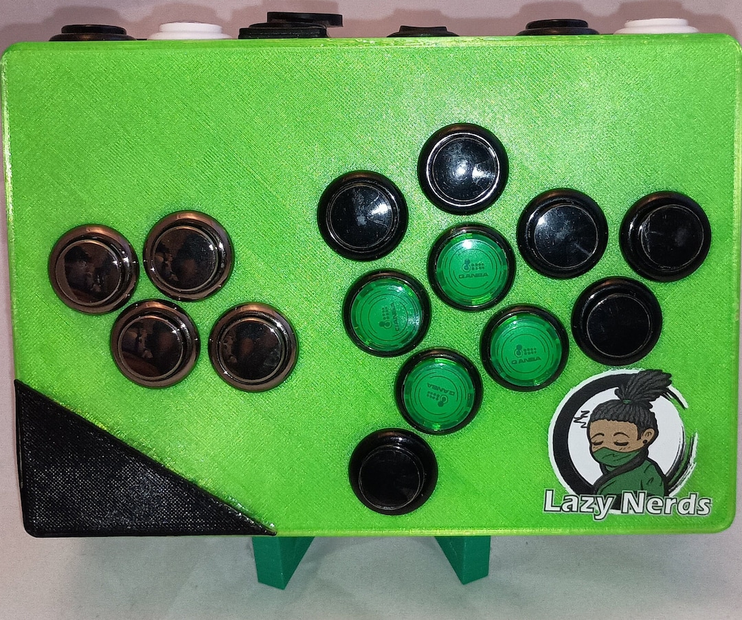 Ready-to-use 3d-printed "the Lazy Box" Lever-less Arcade Controller ...
