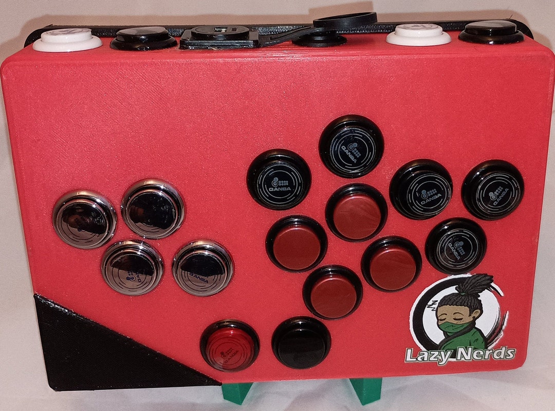Ready-to-use 3d-printed "the Lazy Box" Lever-less Arcade Controller ...