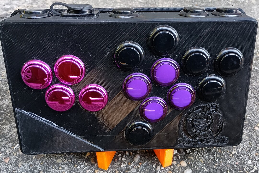 Ready-to-use 3d-printed "the Lazy Box" Arcade Controller Fighting Games ...