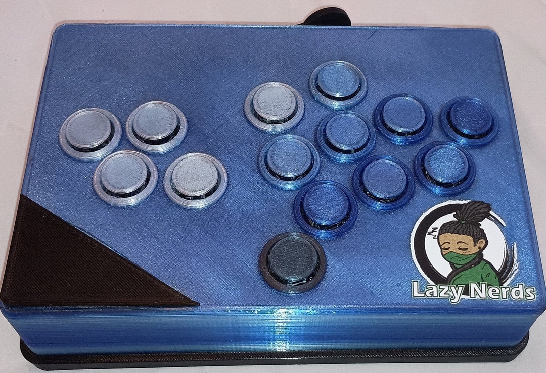 Ready-to-use 3d-printed "the Lazy Box" Arcade Controller Fighting Games ...